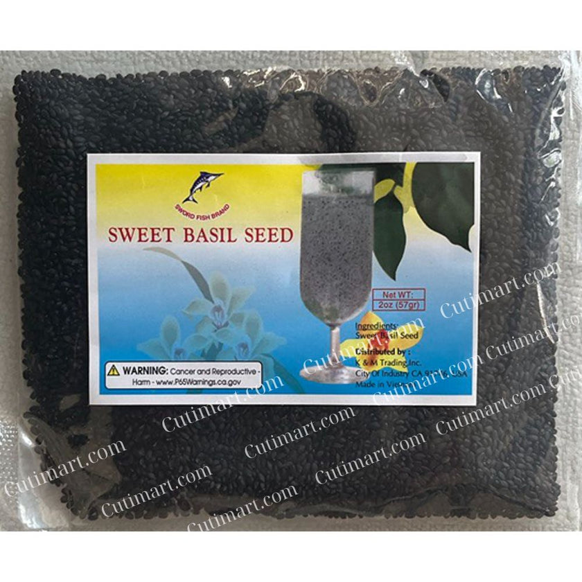 Sword Fish Brand Sweet Basil Seeds (Hột É) - 2 oz – Cutimart
