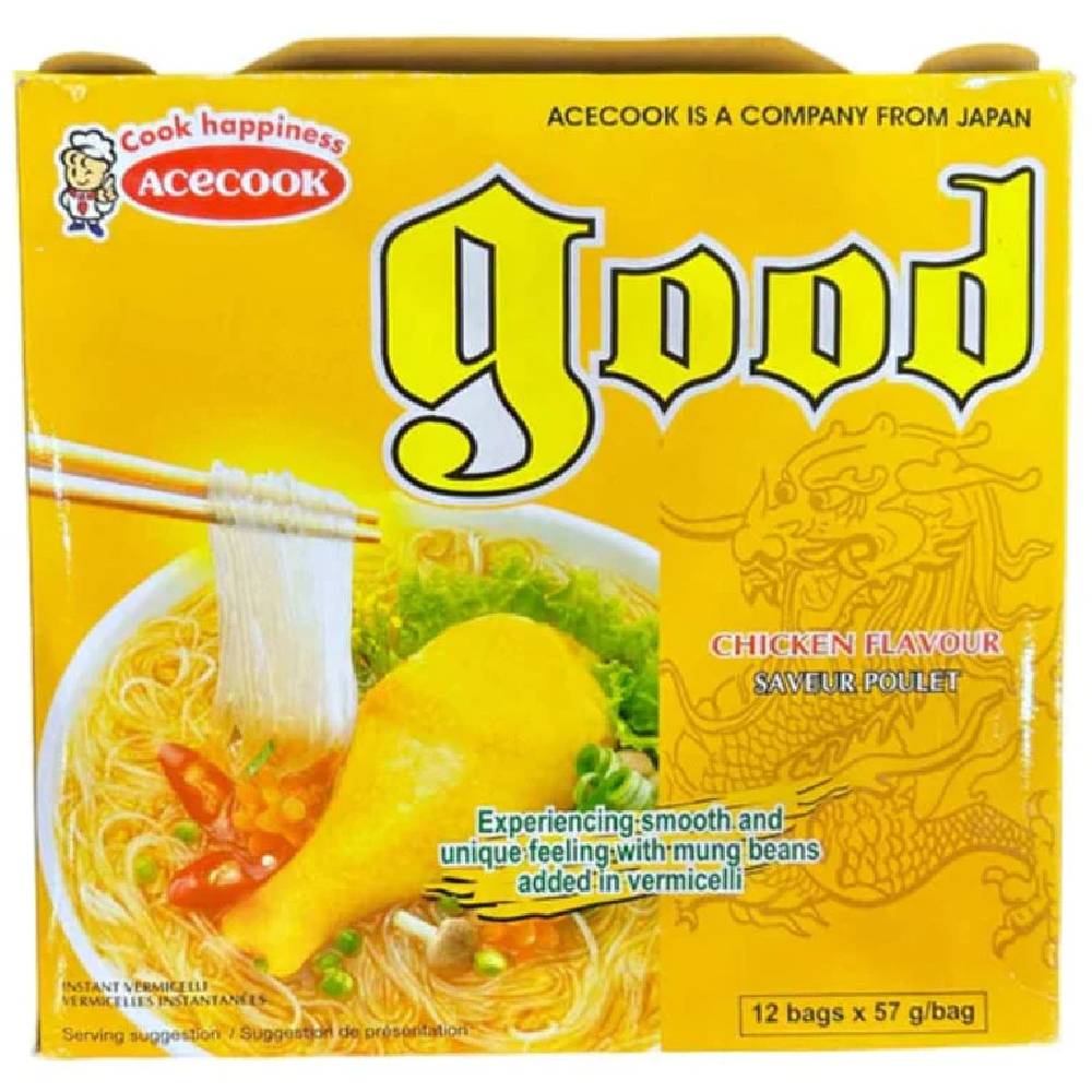 Good Instant Rice Noodle - Acecook Instant Vermicelli Noodles, Miến Gà ...