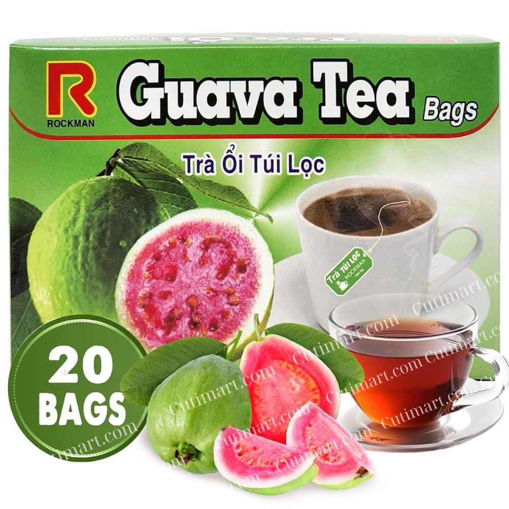 Guava Leaf Tea Bags (Trà Ổi) - 20 bags - 40g – Cutimart
